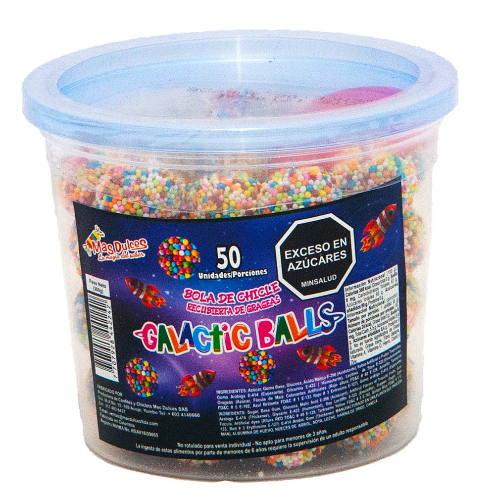 Bola Chicle Galactic Balls - Mas Dulces
