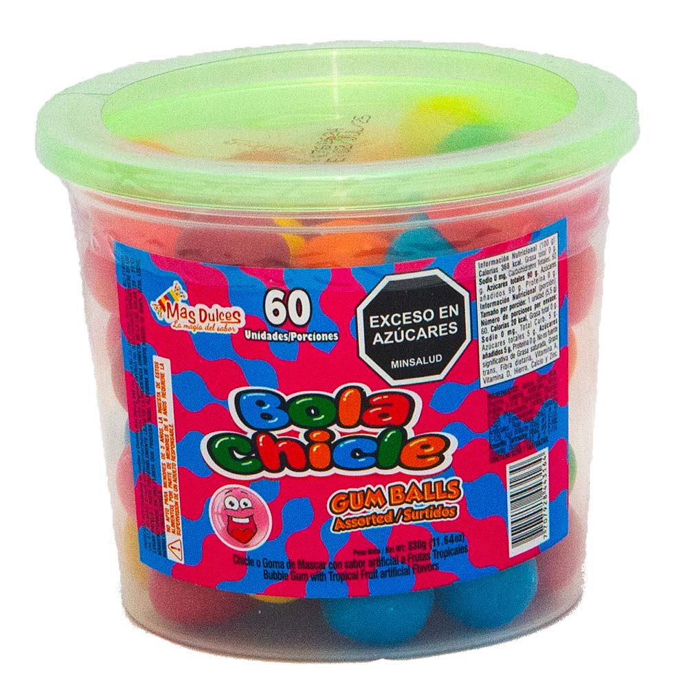 Bola Chicle Gum Balls Surtidos - Mas Dulces