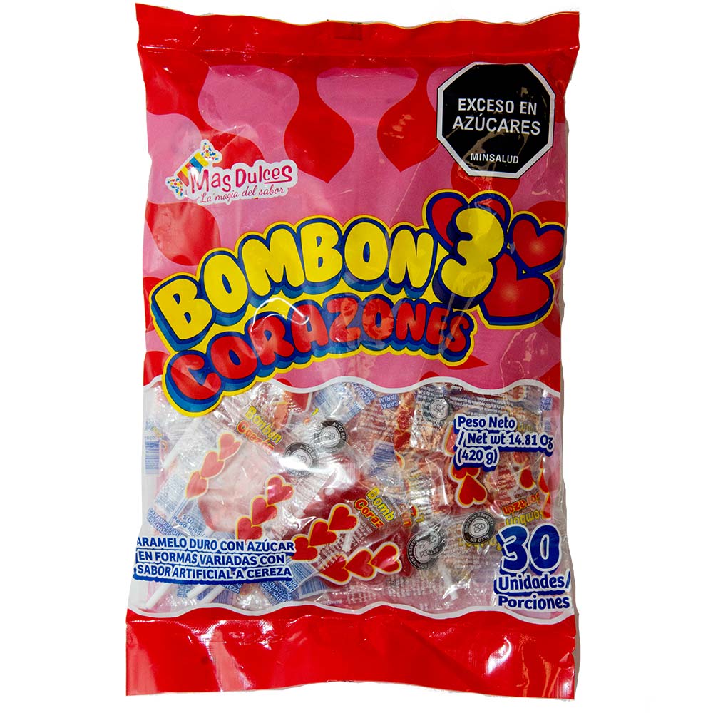 Bombon 3 Corazones - Mas Dulces
